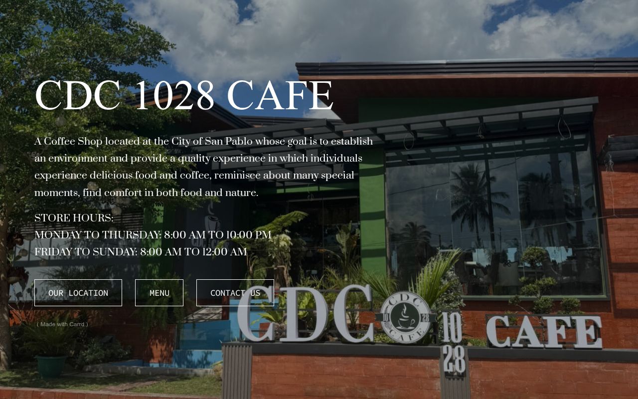 CDC 1028 Cafe